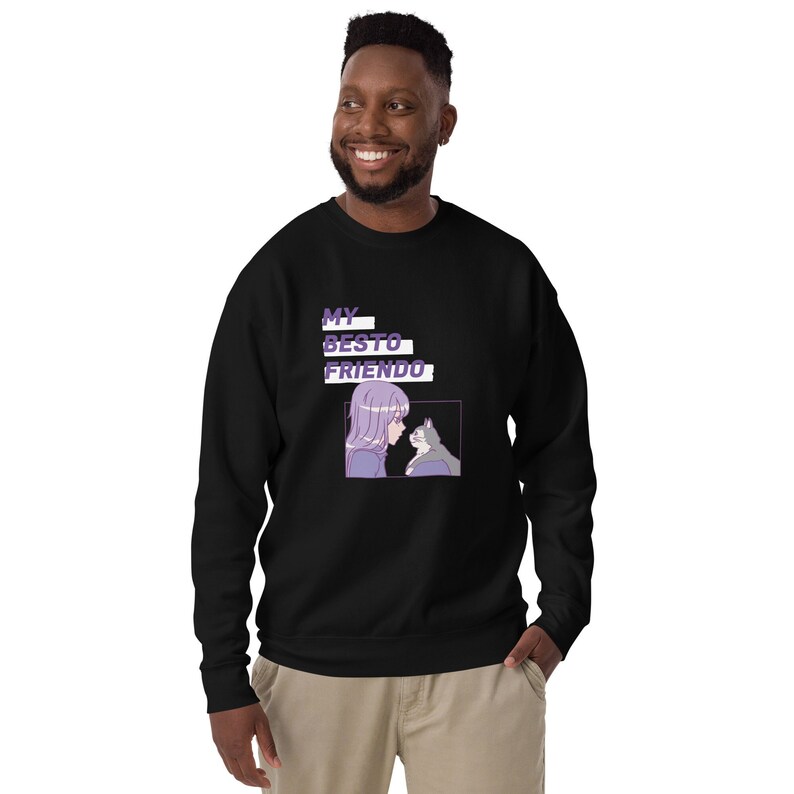My Besto Friendo Sweater, Anime Friendship Shirt, Anime Cat Hoodie ...