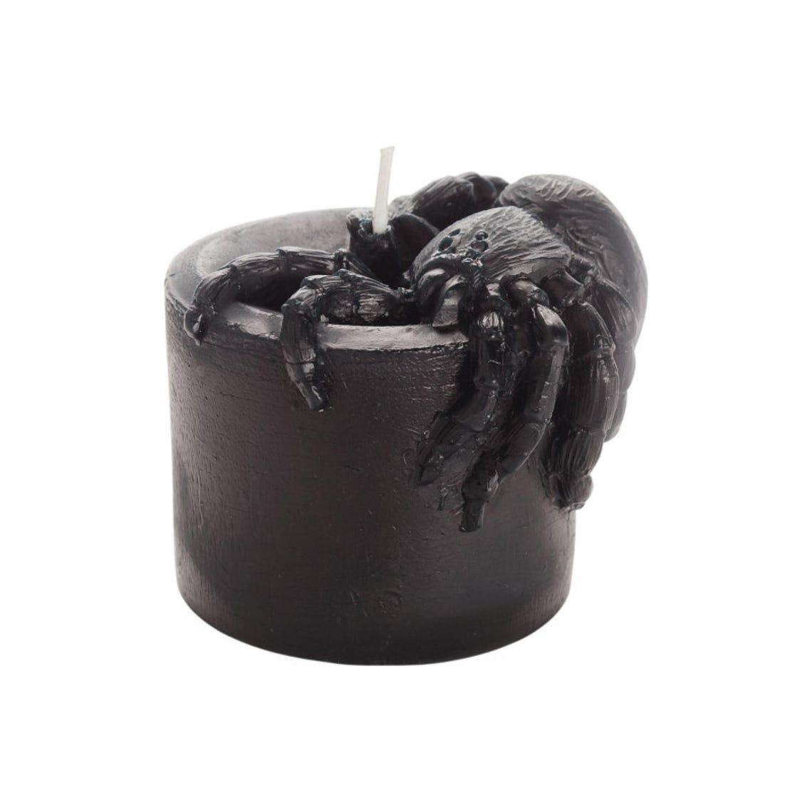 Beeswax Spider Pillar Decorative Candle Halloween Decoration Spooky ...