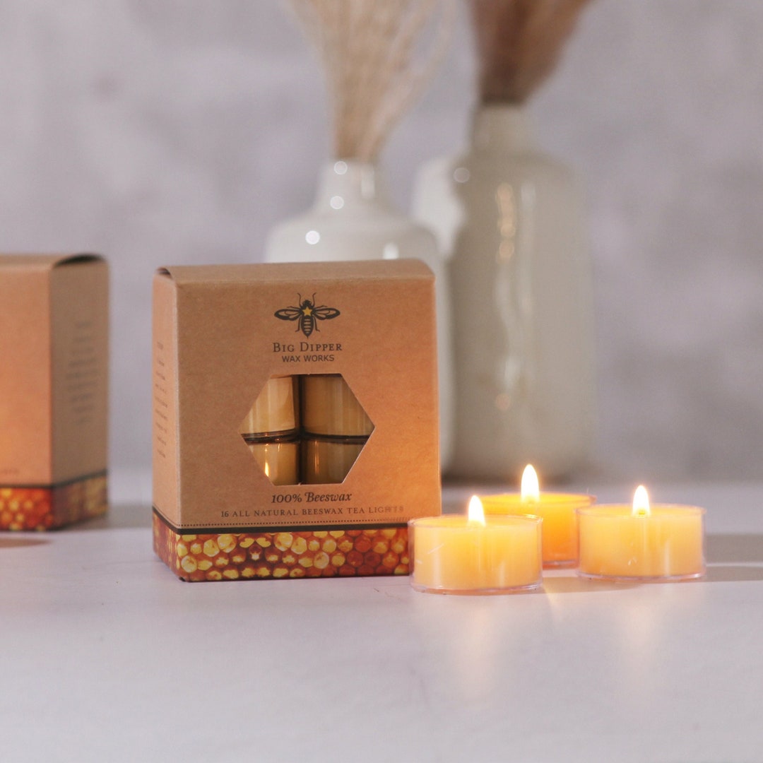 Pure Beeswax Tea Lights | Tea Light Candles | Pure Beeswax Tea Light ...