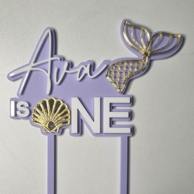 Mermaid Cake Topper - Etsy