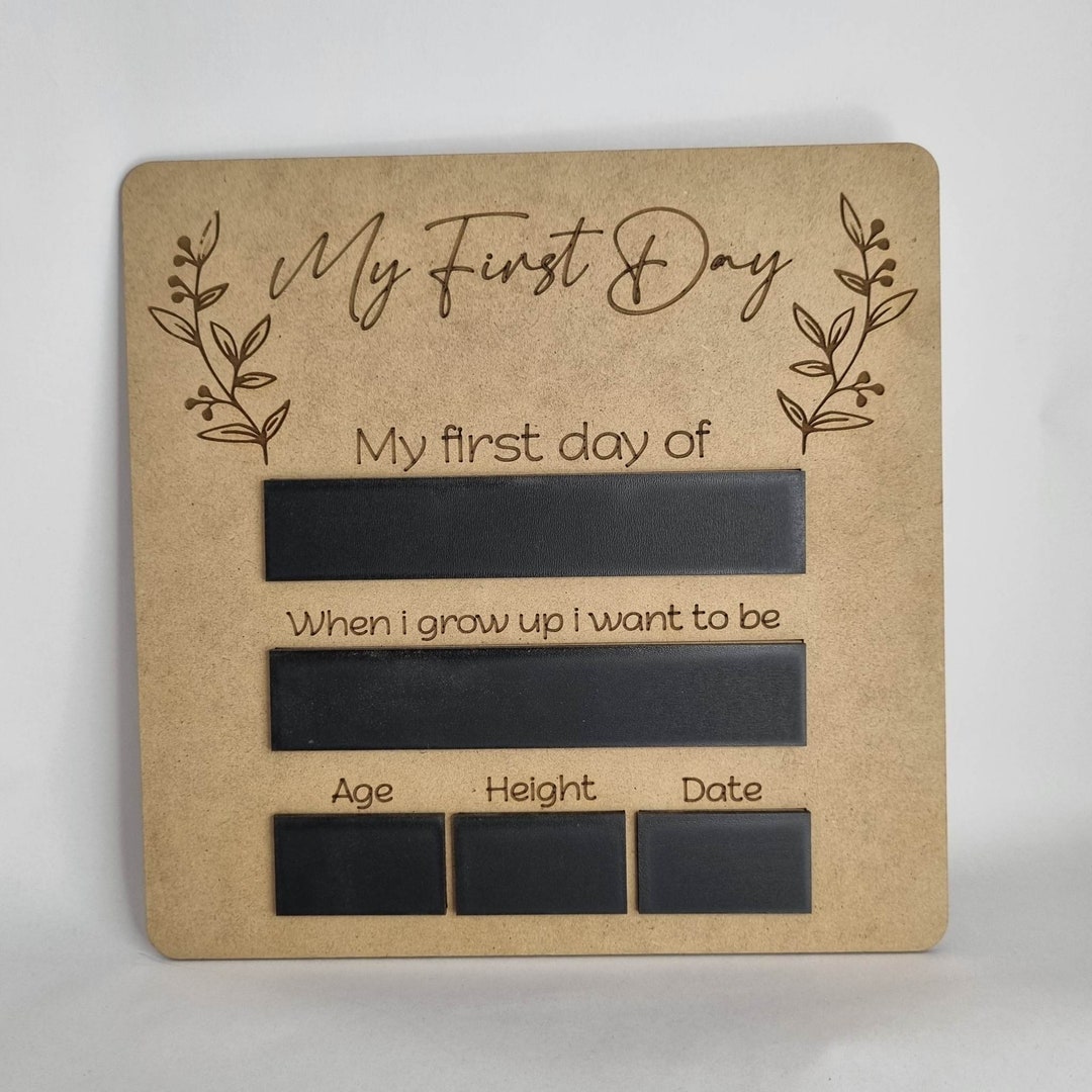 Floral Theme | My First Day / My Last Day Signs | Milestones | School ...