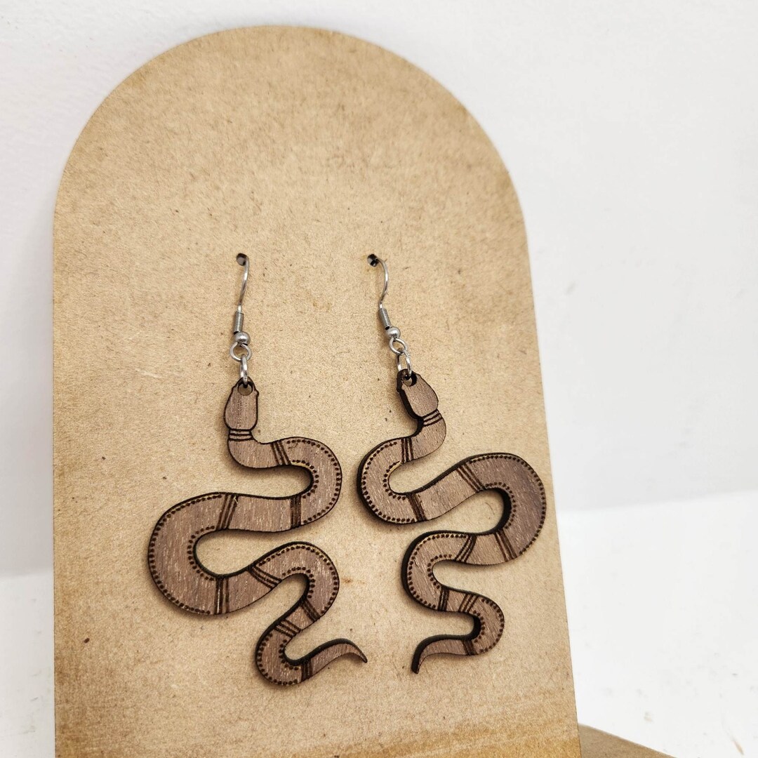 Wagyl Snake Rainbow Serpent | Aboriginal Indigenous Earrings | Torres ...