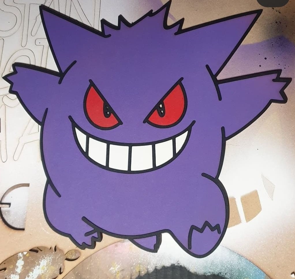 Wooden Gengar Kanto Pokemon Wall Art - Etsy Australia