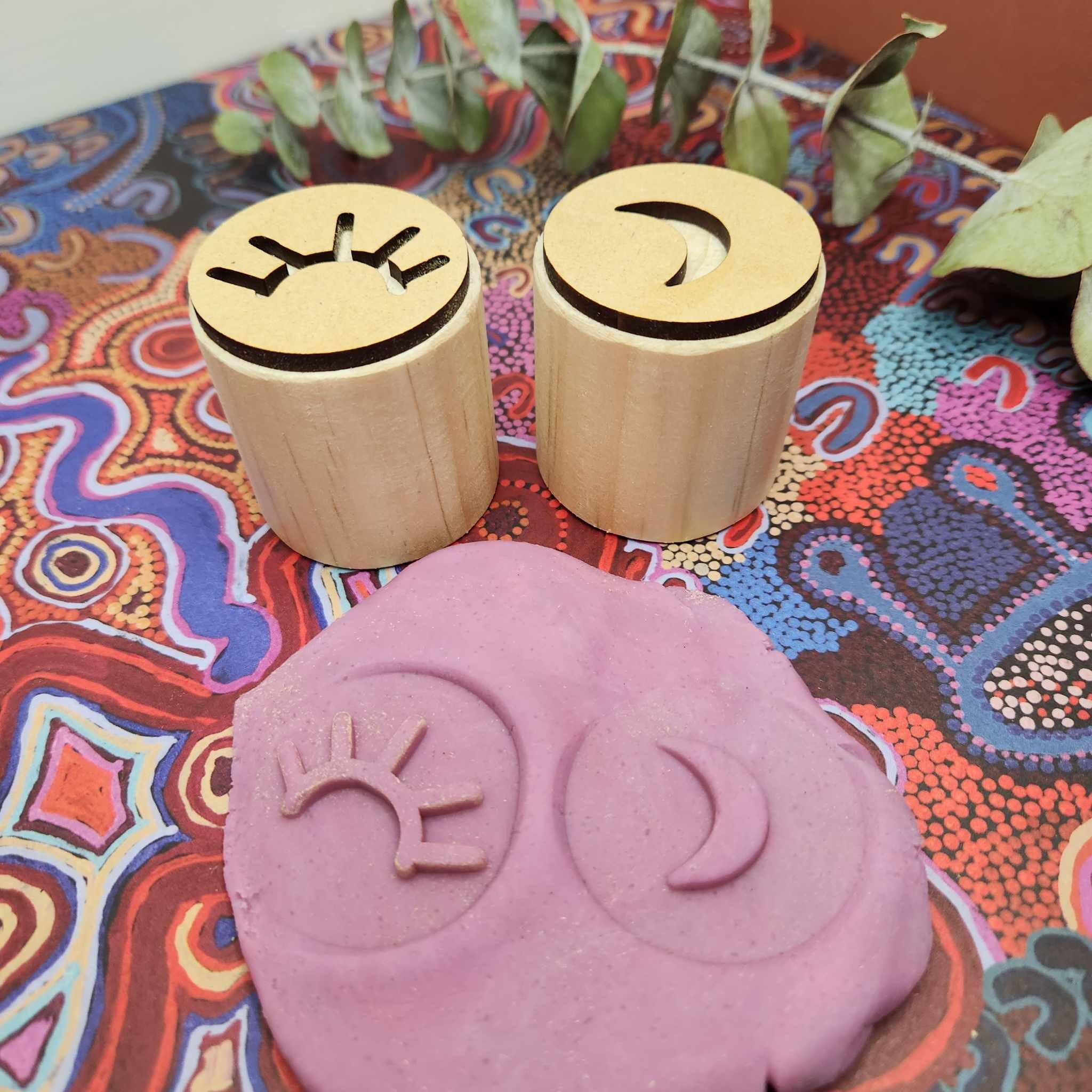 Sun and Moon Indigenous Playdough Stamps 2 Pack Daycare - Etsy