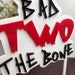 Bad to the Bone Cake Topper Acrylic Cake Topper Second Birthday Punk ...