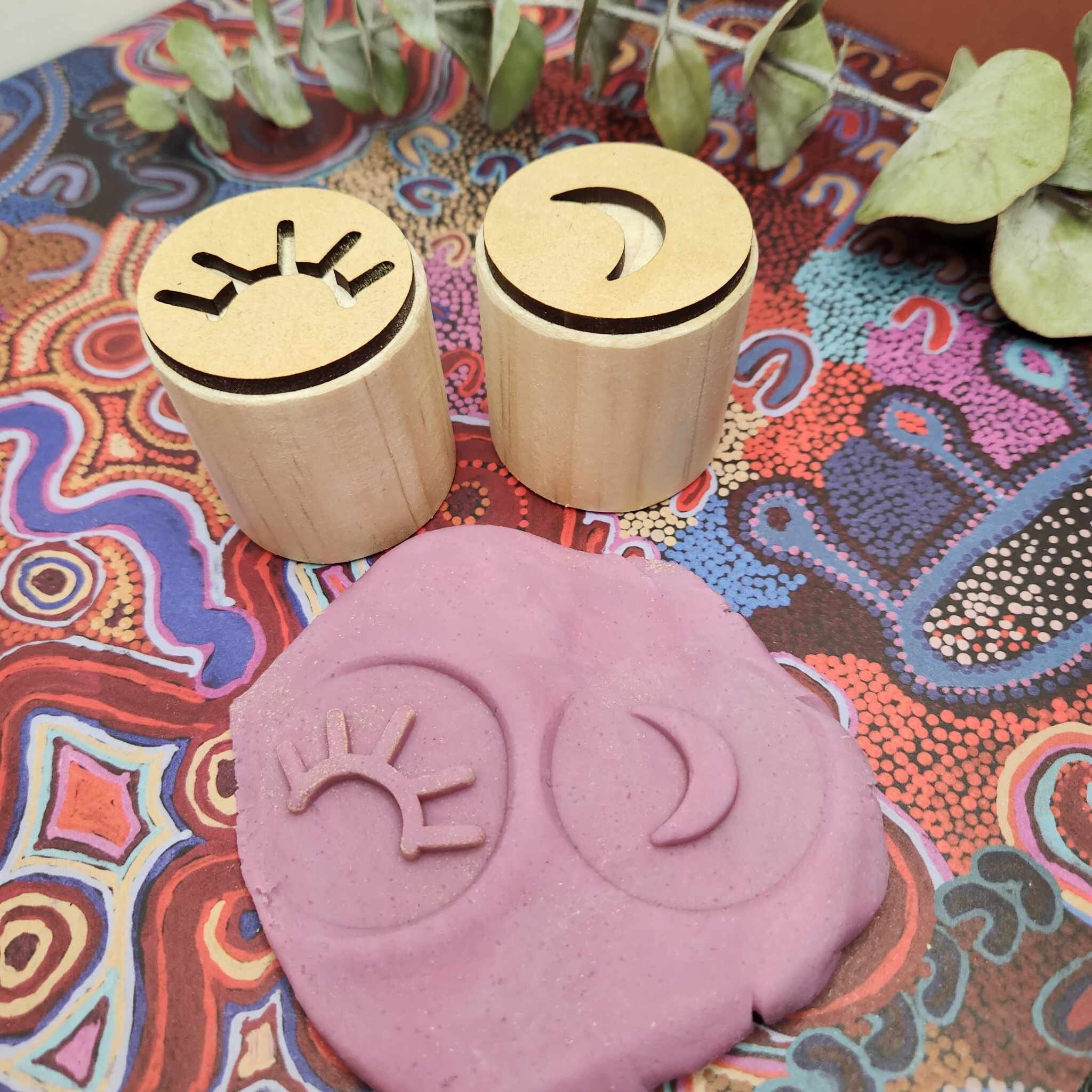 Sun and Moon Indigenous Playdough Stamps 2 Pack Daycare - Etsy
