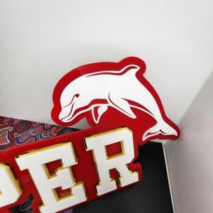 Personalised NRL Inspired Wall Name Kids Room Wall Names Games Room ...