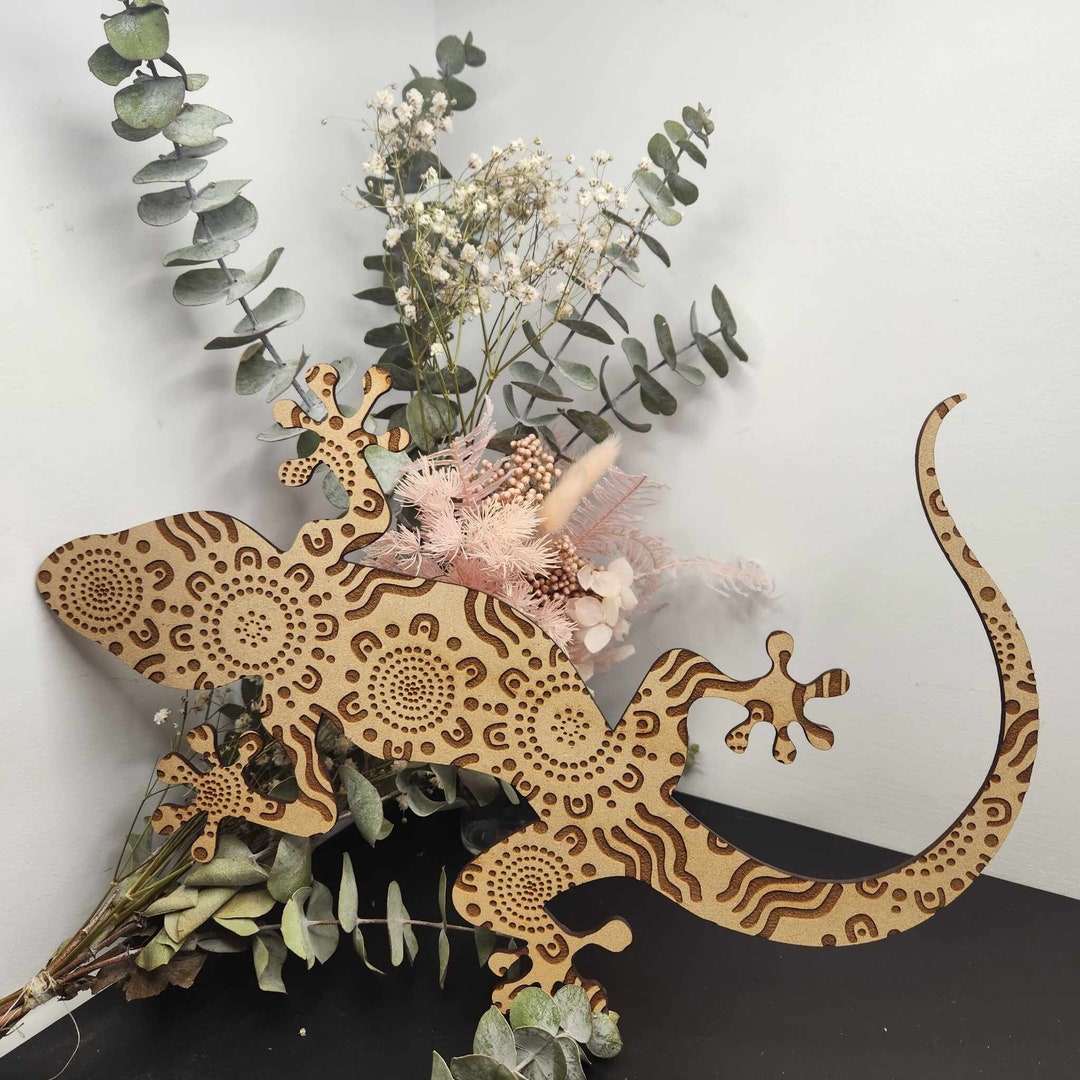 Indigenous Lizard Wall Art | Totem | Australia Animals | Daycare ...