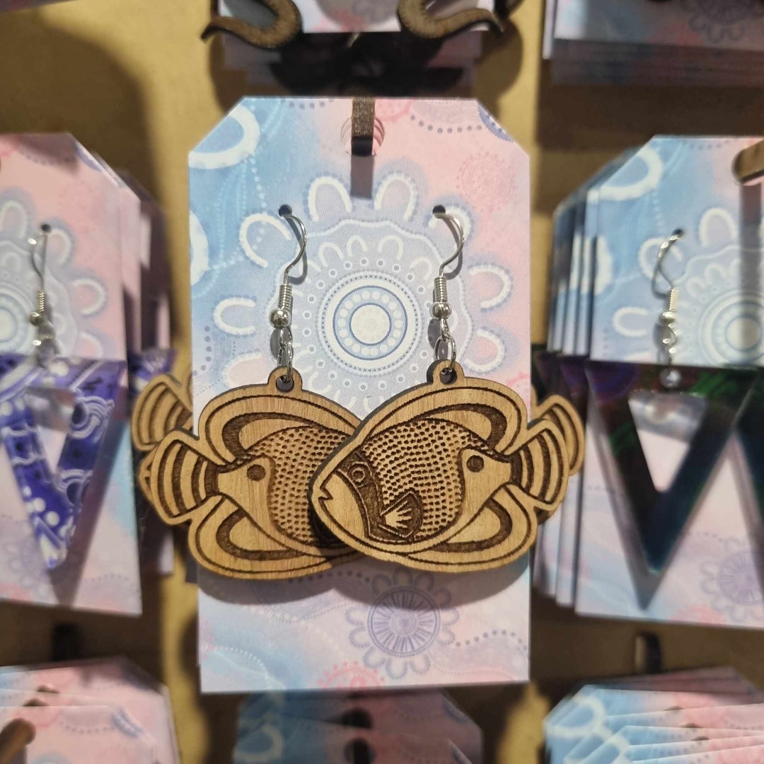 Aboriginal Indigenous Earrings | Torres Strait Island | Hypoallergenic ...