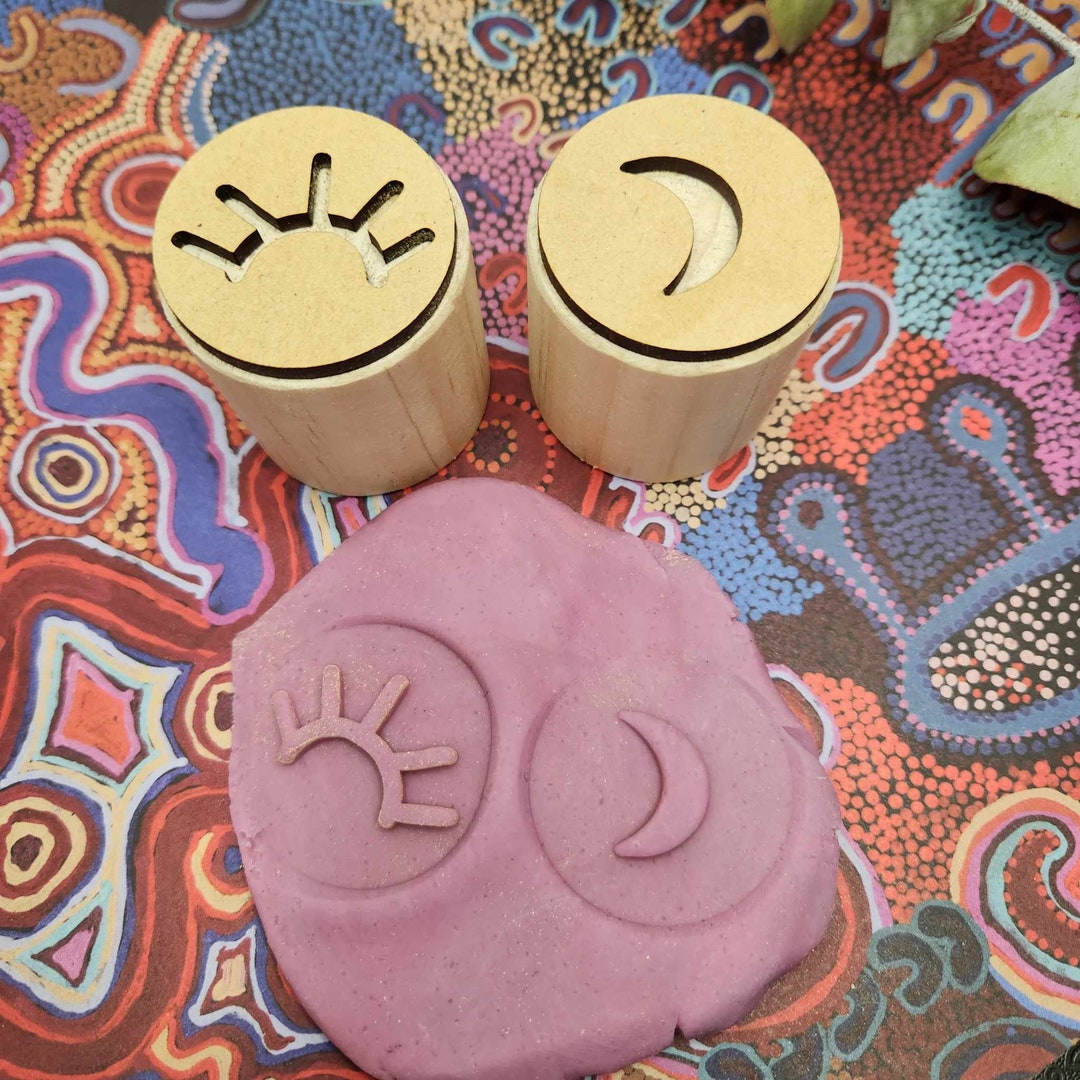 Sun and Moon | Indigenous Playdough Stamps - 2 Pack | Daycare | Early ...