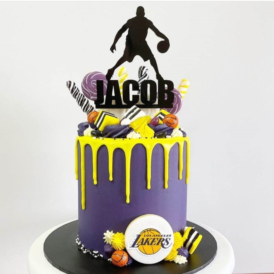 Personalised Basketball Cake Topper | Sport | Acrylic Cake Topper | Nba ...