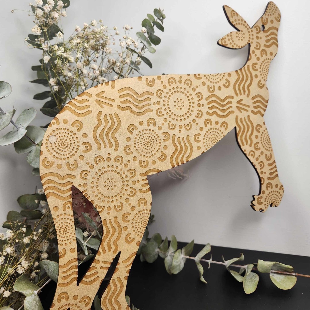 Indigenous Kangaroo Wall Art | Totem | Australia Animals | Daycare ...