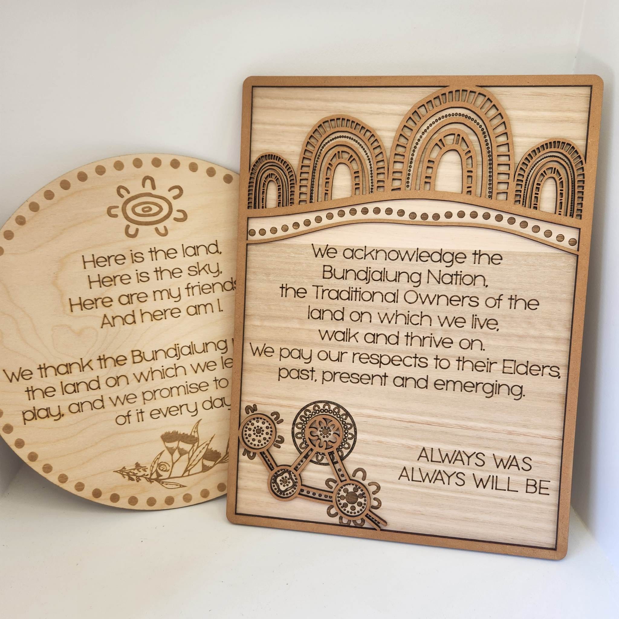 Personalized Indigenous Acknowledgement Sign | Laser Cut Wood, School ...