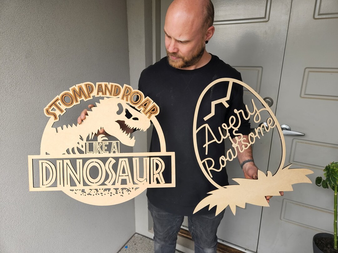 Stomp and Roar Like a Dinosaur Circle Event Sign - Etsy