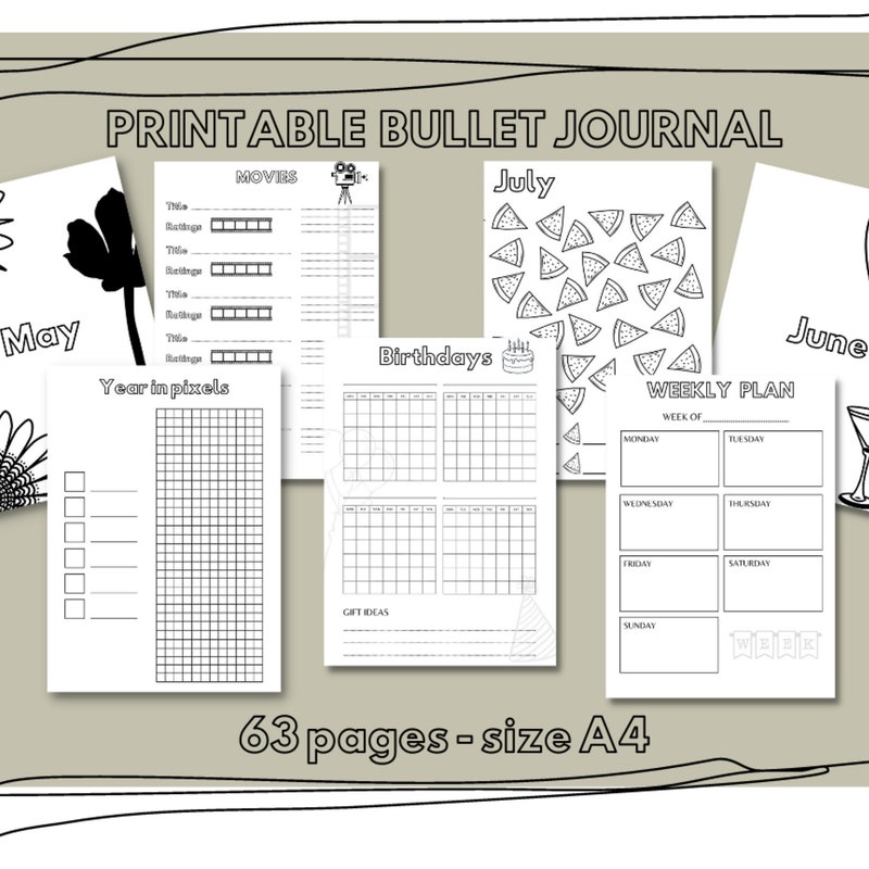 Bullet Journal Starter Kit - Etsy