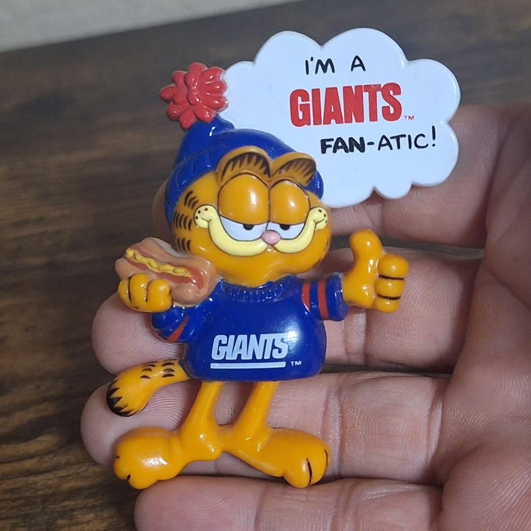 1981 Garfield "im a Giants Fan-atic! - Etsy