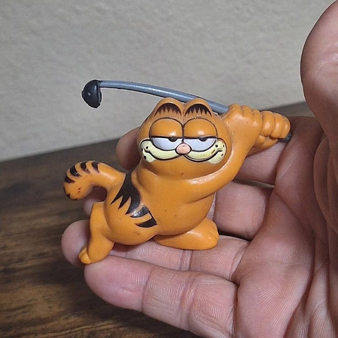 1981 Garfield Playing Golf Rubber Figurine - Etsy