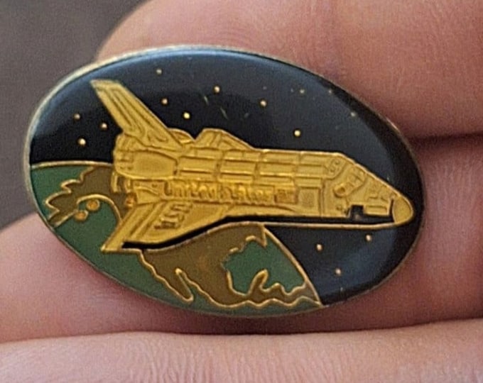 80s NASA Challenger Space Shuttle Enamel Pin - Etsy