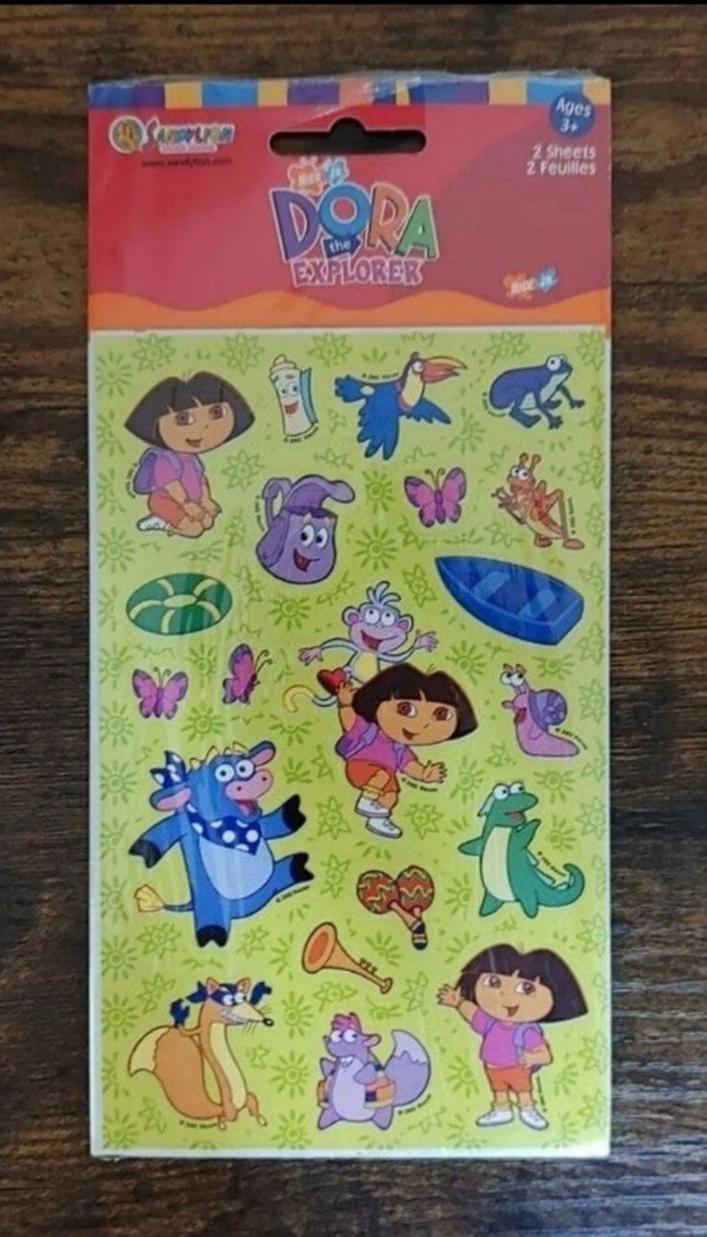 Vintage Nick Jr. Dora the Explorer Stickers - Etsy Vintage Nick Jr. Dora the Explorer Stickers - Etsy
