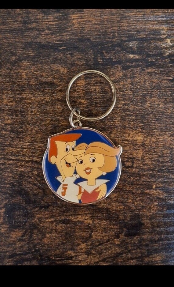 1990 The Jetsons Enamel Keychain/Keyring - Gem