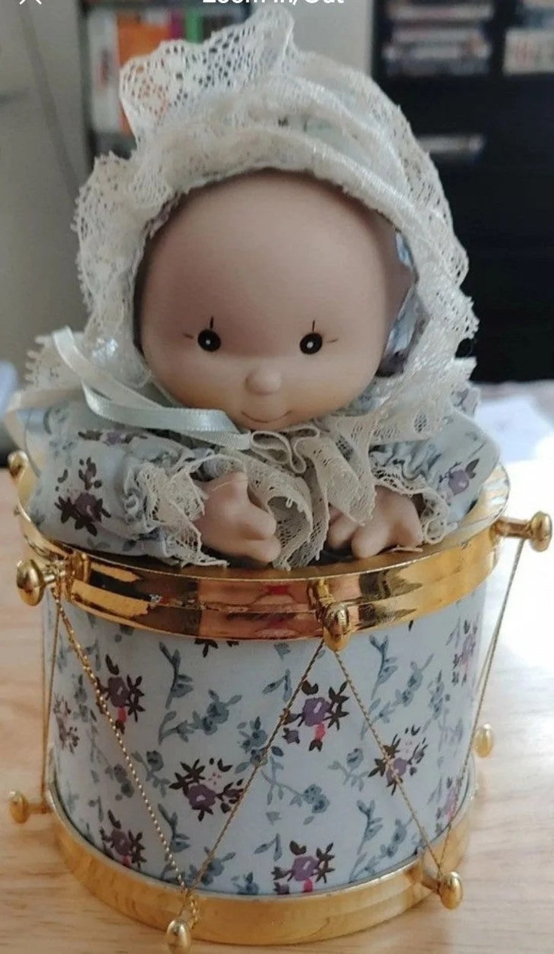 Porcelain Baby Drum Music Box - Etsy