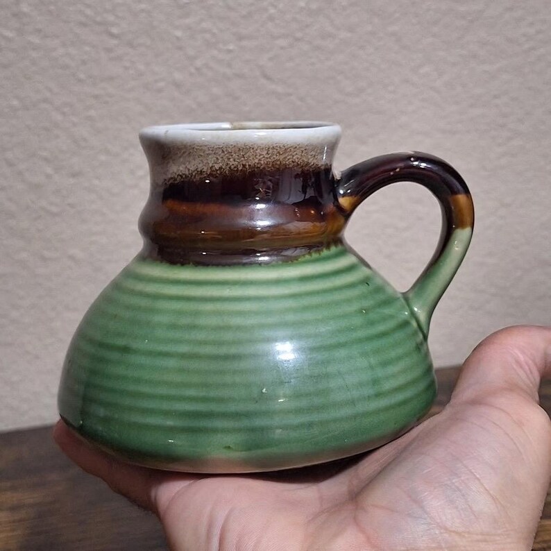 1970s Wide Base No Spill Rubber Grip Bottom Ceramic Stoneware Mug - Etsy