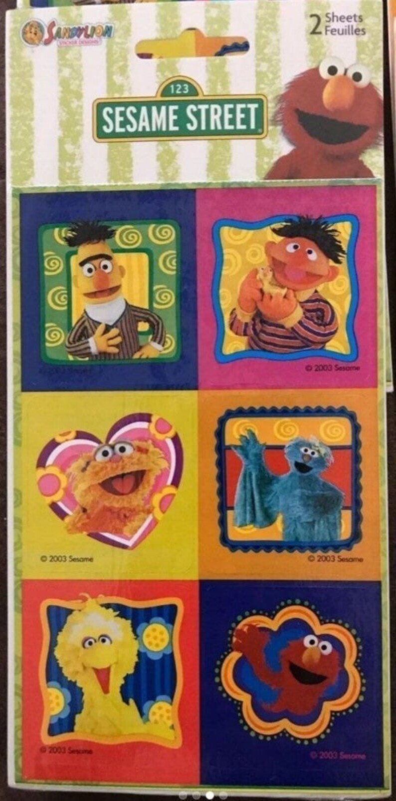 Sesame Street Stickers - Etsy
