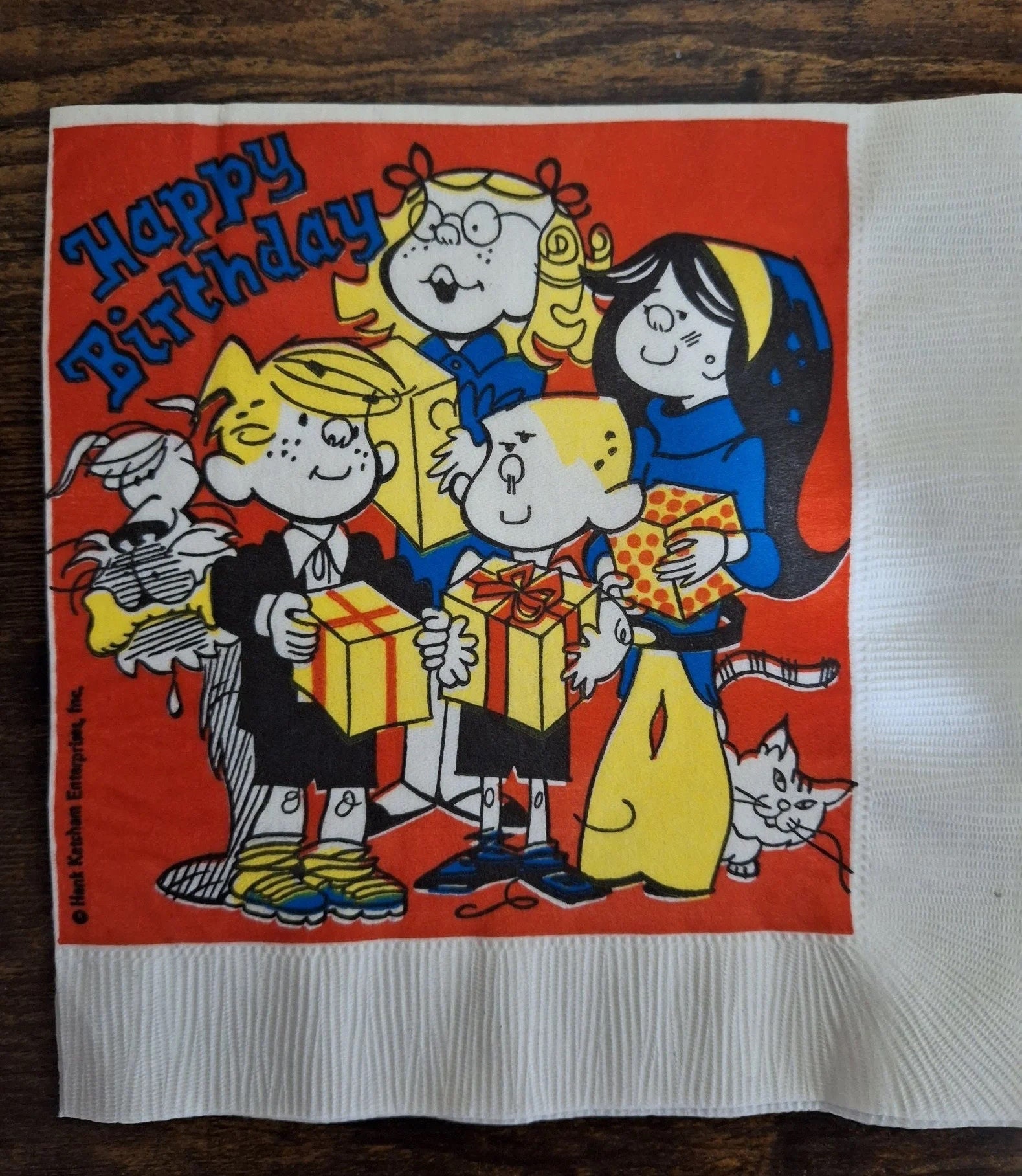 70s Dennis the Menace Birthday Party Plate & Birthday Party Napkin - Etsy