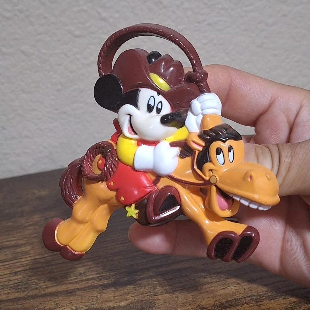 1995 Mickey Mouse & Tanglefoot Cowboy Mickey Magnet - Etsy