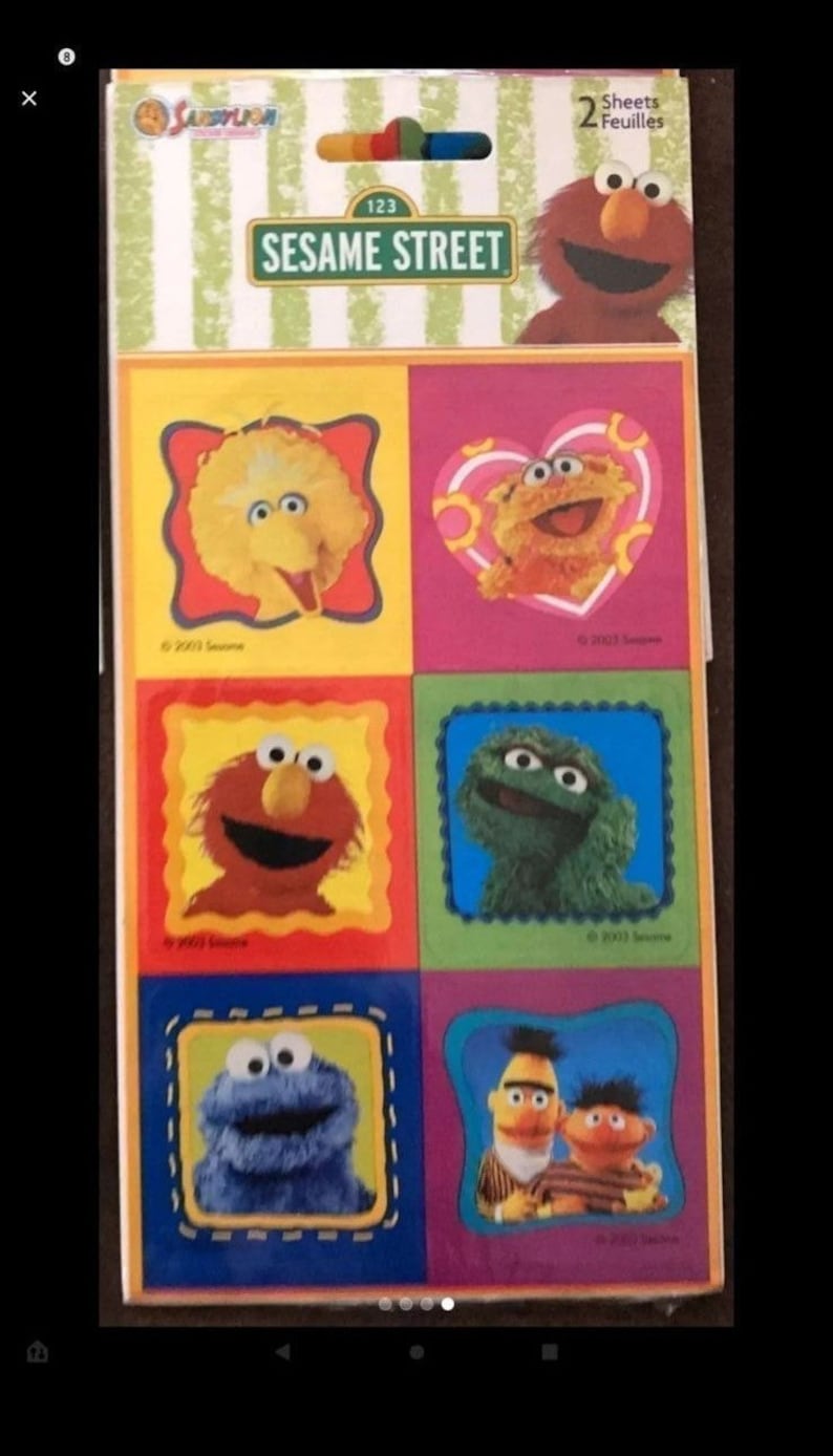 Sesame Street Stickers - Etsy