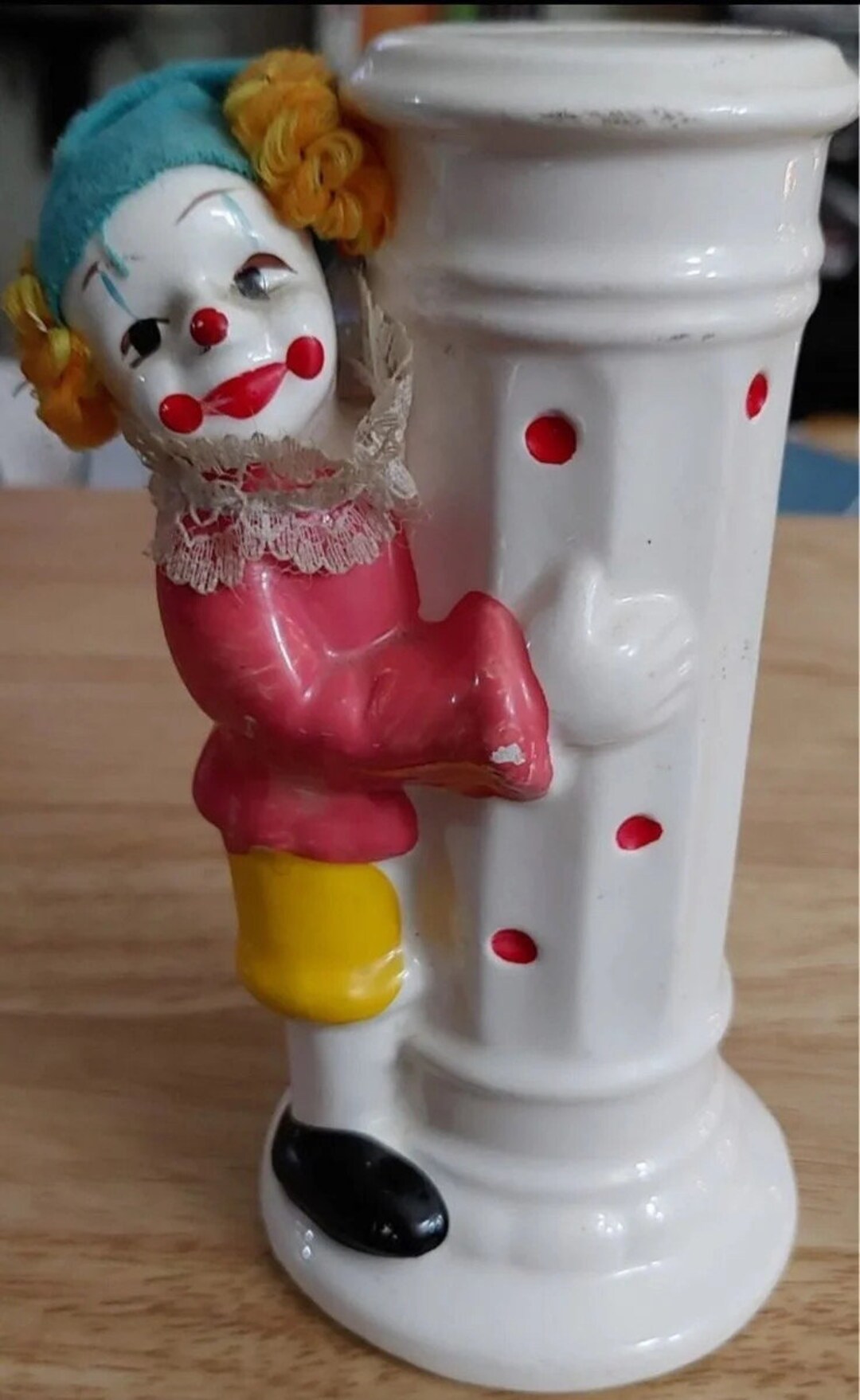 Porcelain Clown Coin Bank - Etsy