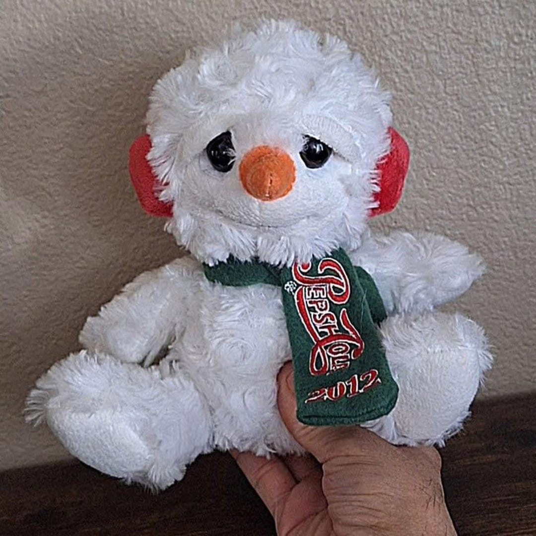 Pepsi Snowman Plush - Etsy