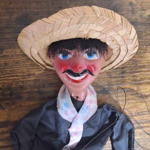 1960s Mexican Bandit Gunslinger Marionette Doll Hand Puppet - Etsy