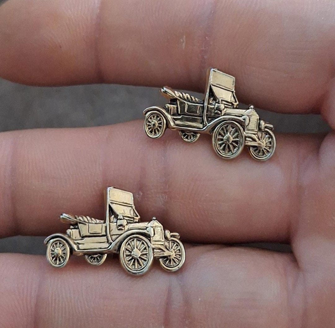 Gold Tone Ford Model T Cufflinks - Etsy