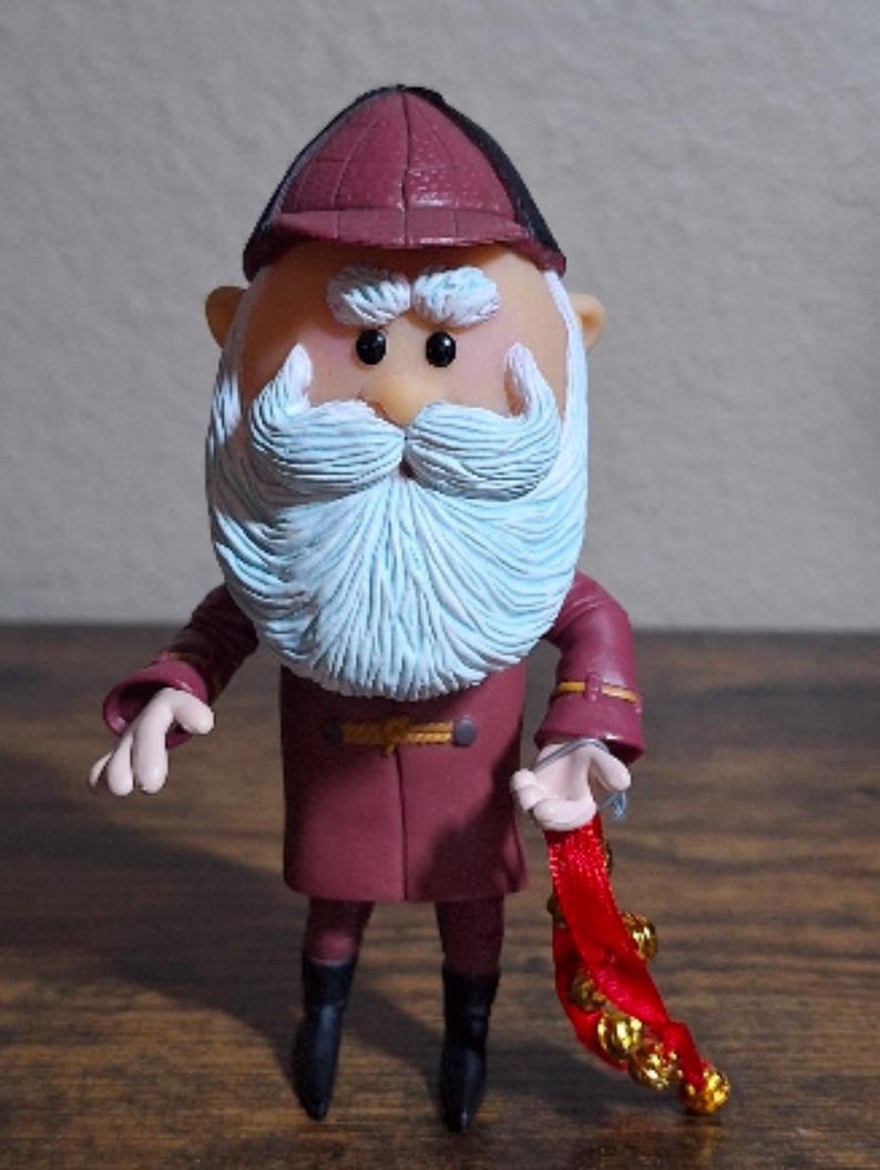 2002 Skinny Santa With Sleigh Bells - Etsy
