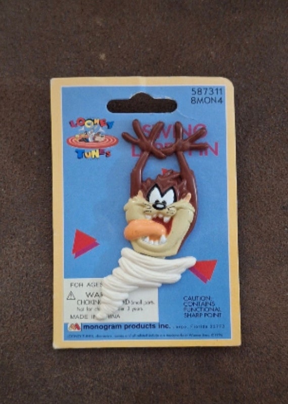 1996 Looney Tunes Taz Tornado Swing Pin - Gem