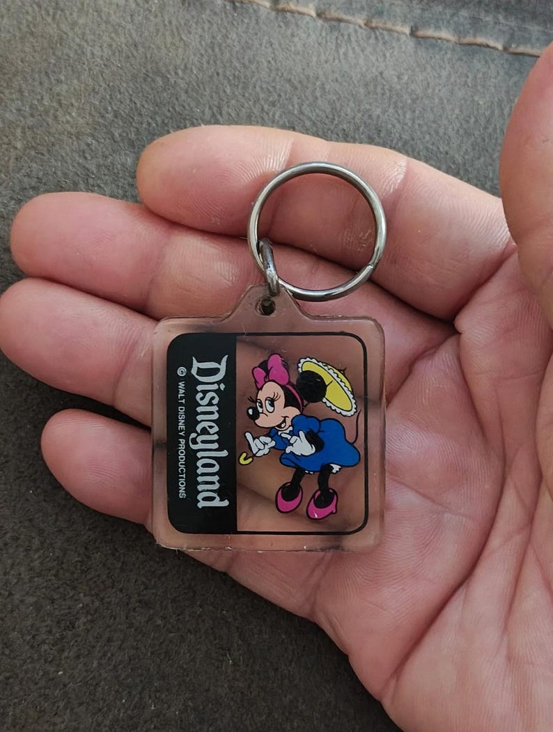 1990s Vintage Disneyland Minnie Mouse Square Translucent Plastic ...