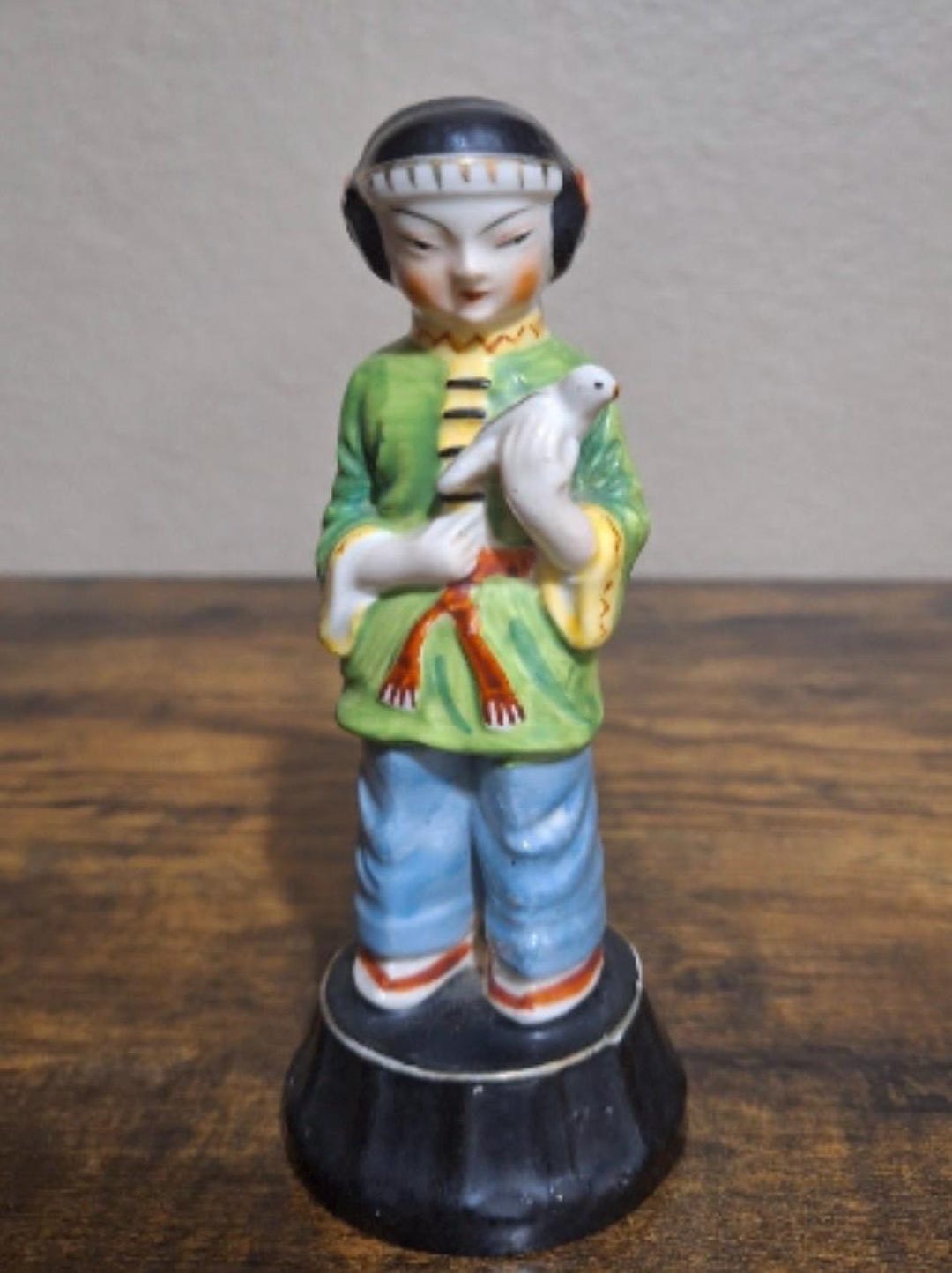 1930s Porcelain Okada Chinese Girl With Bird - Etsy