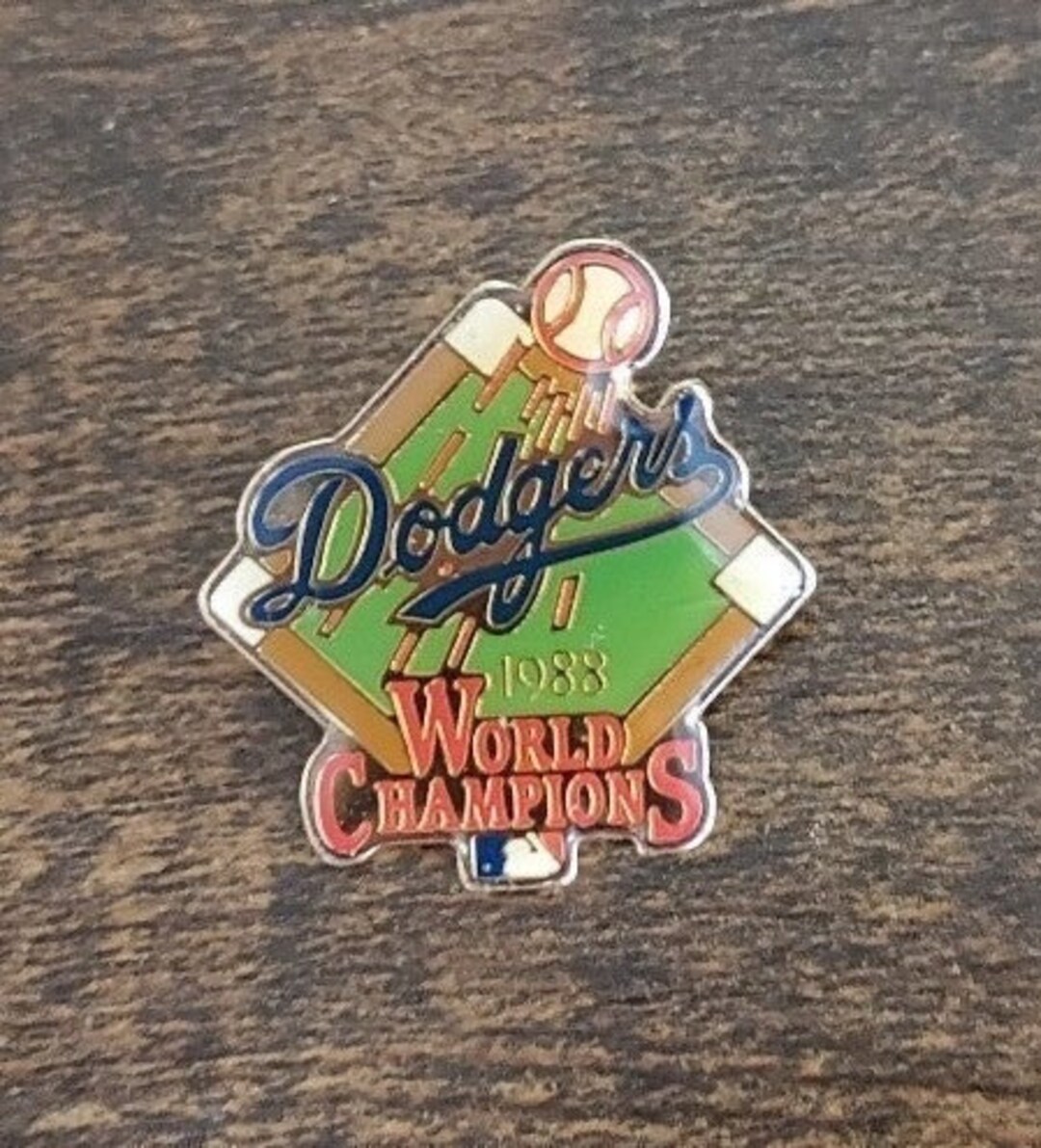 Los Angeles Dodgers Glass Enamel Pins - Etsy