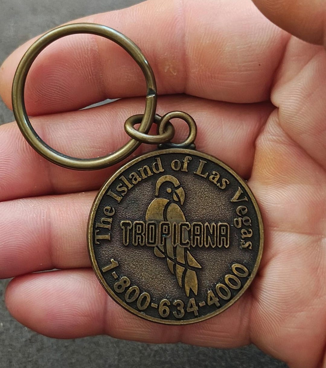 1990s Vintage Tropicana Hotel and Casino Las Vegas Brass Keychain - Etsy