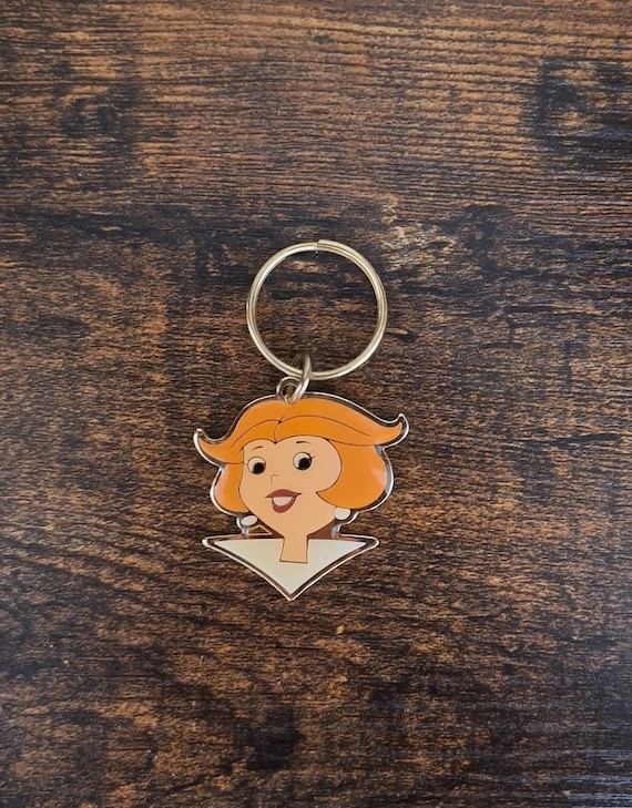 1990 The Jetsons Enamel Keychain/Keyring - Gem