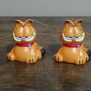 2 Vintage 1990’s Garfield Hard Plastic Ornaments by Paws - Etsy