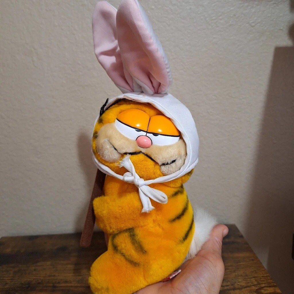 1981 Garfield 11 Bunny Ears Soft Plush - Etsy