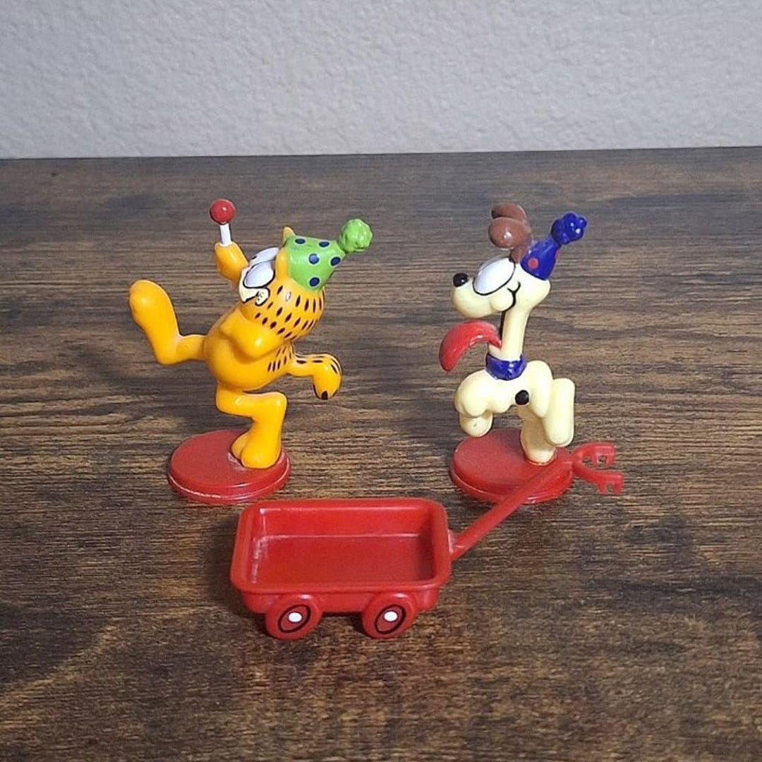 1980s Garfield and Odie Wilton Cake Toppers Figurines - Etsy