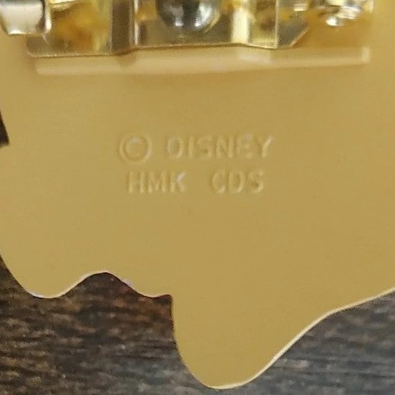 80s Hallmark Disney Winnie The Pooh Pink Heart Pin - Gem