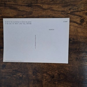 1968 Martin Luther King Memorial Postcard - Etsy