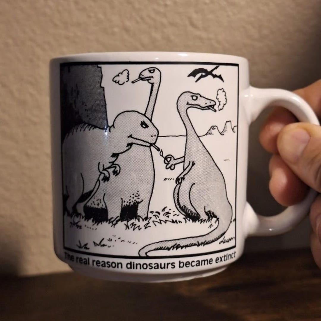 1982 Gary Larson the Far Side Dinosaurs Mug - Etsy