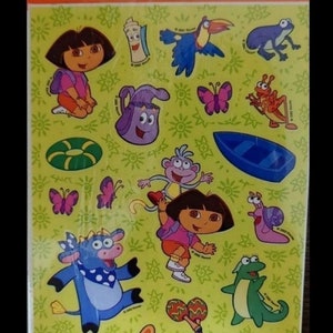 Vintage Nick Jr. Dora the Explorer Stickers - Etsy