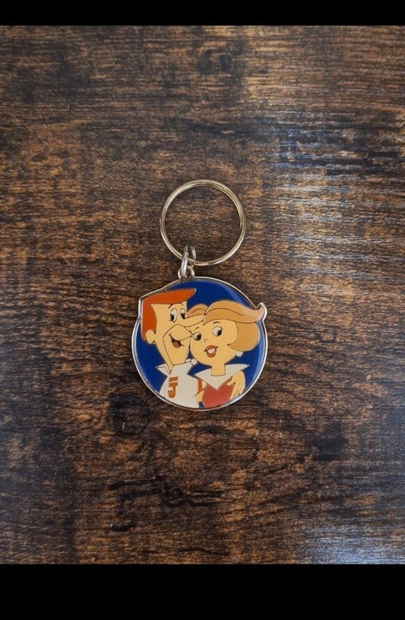 1990 The Jetsons Enamel Keychain/Keyring - Gem