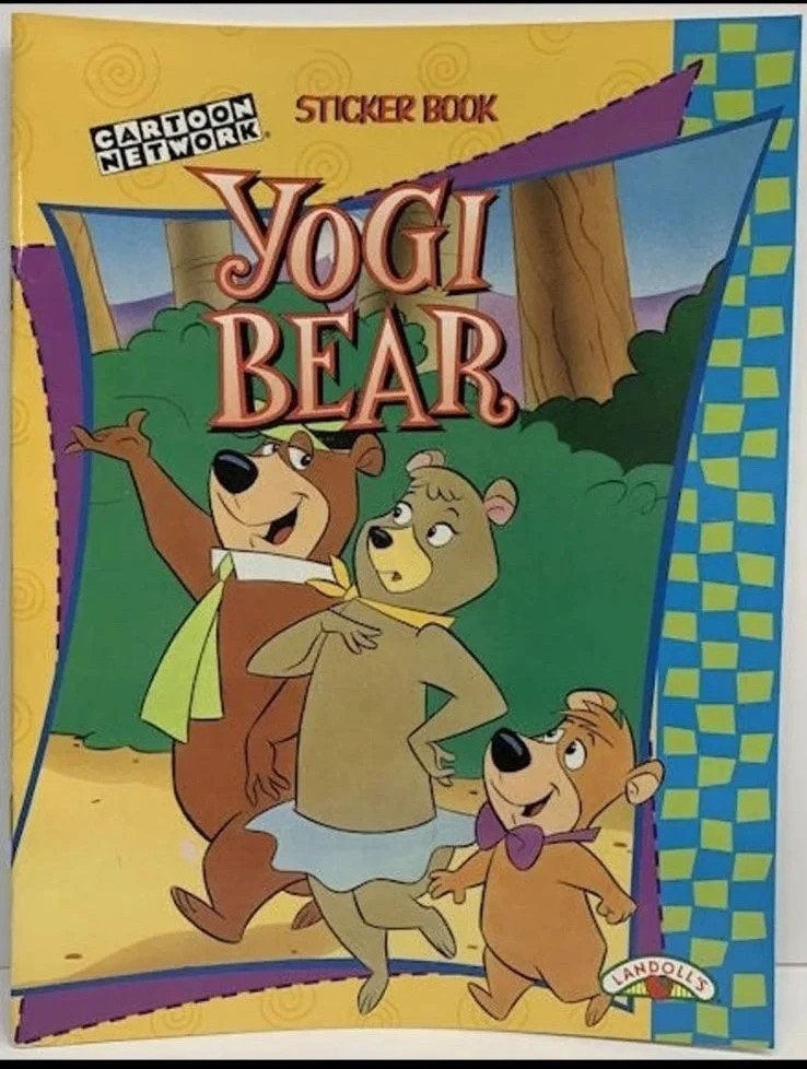 1997 Yogi Bear Cartoon Network Sticker Book - Etsy